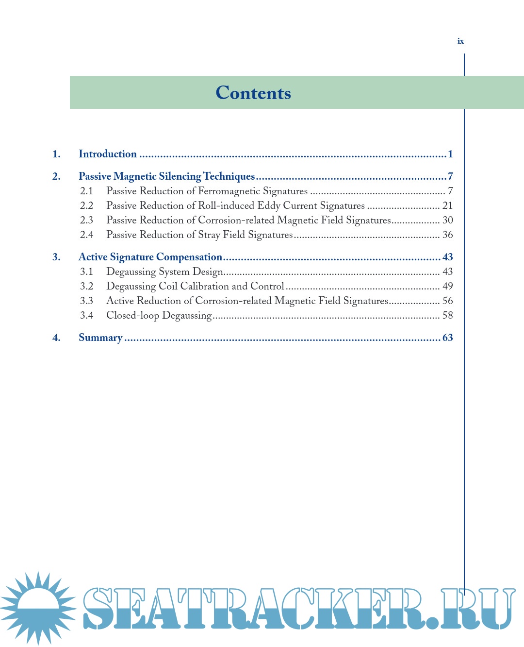 Reduction Of A Ships Magnetic Field Signatures - Holmes J.J. [2008, PDF ...