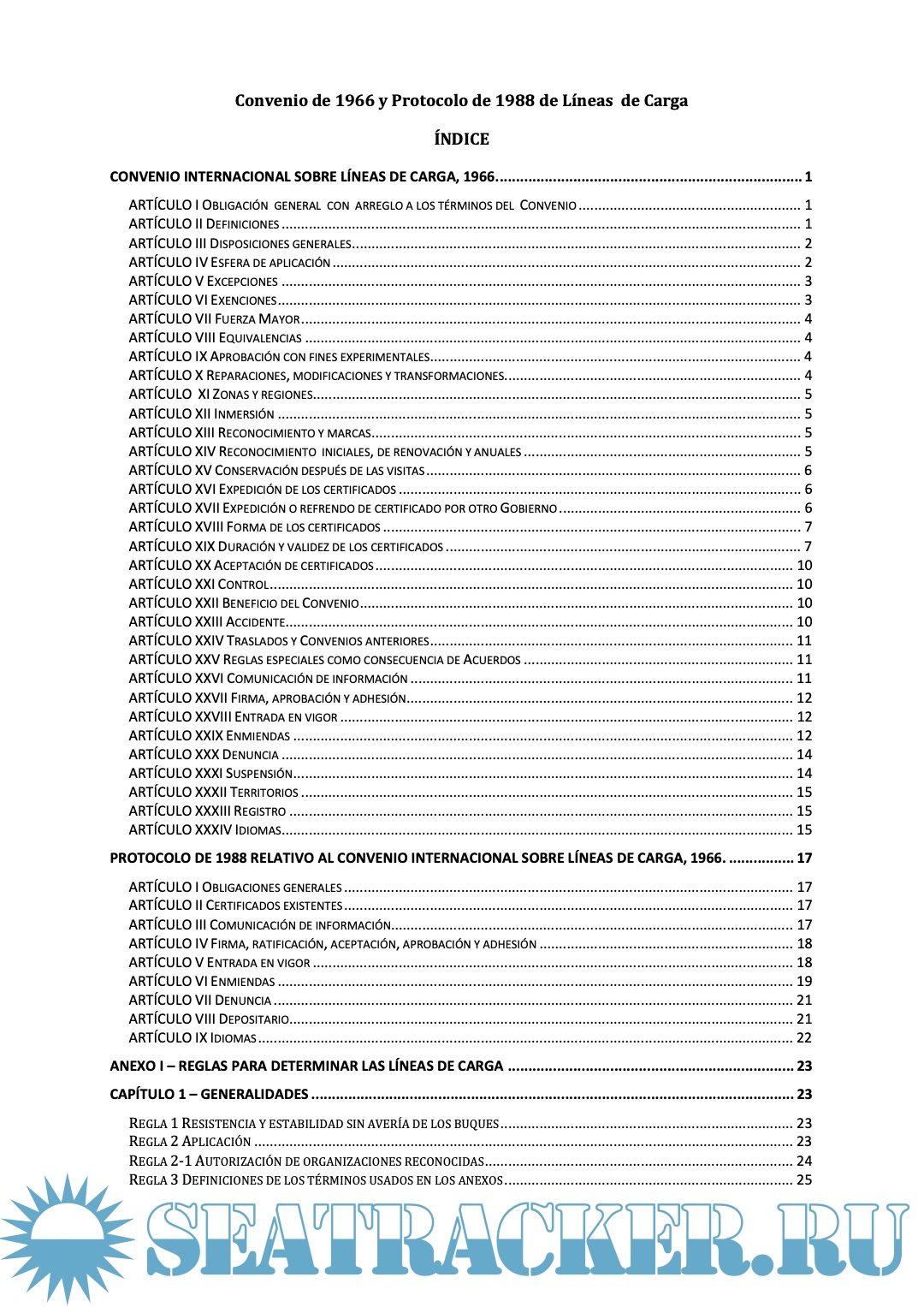 Convenio De Líneas De Carga Edición Consolidada 2018 - Dirección General de la Marina Mercante ...