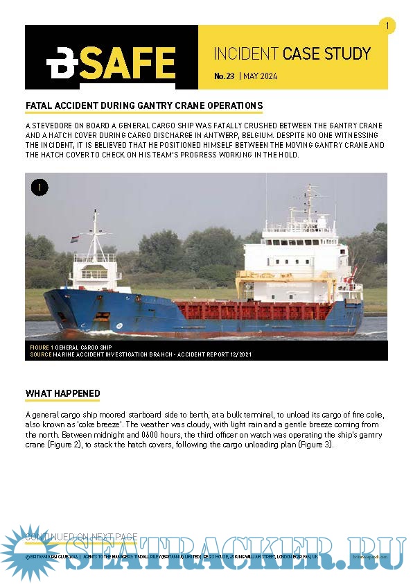 BSafe: Incident Case Study No.23 (May) - Britannia P&I Club [2024, PDF] › Marine Tracker