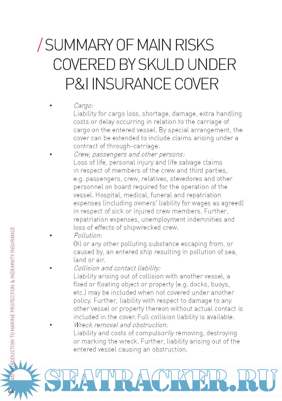 An Introduction to P&I Insurance for mariners, 3rd Edition - Skuld ...