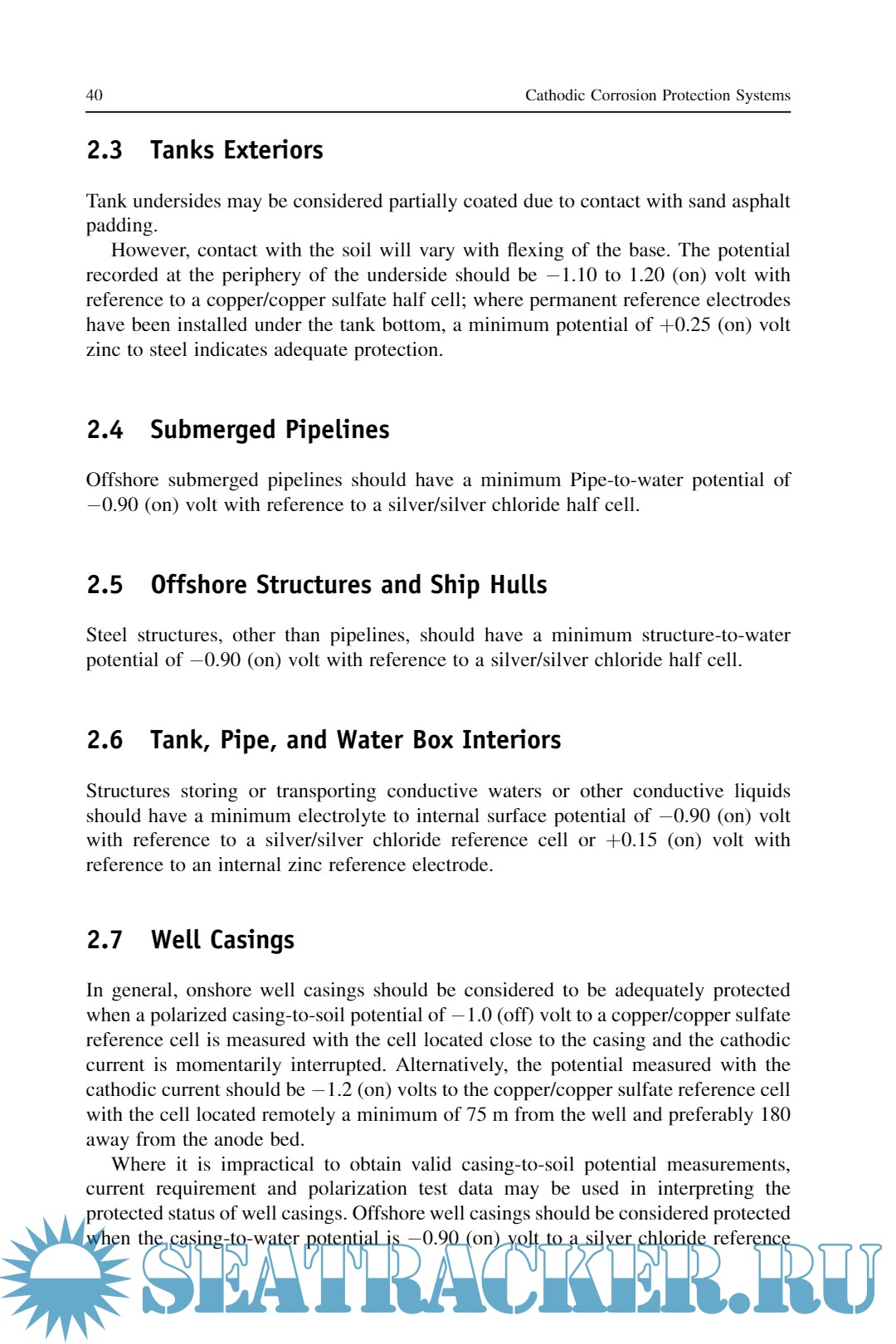 Cathodic Corrosion Protection Systems - A Guide for Oil and Gas ...