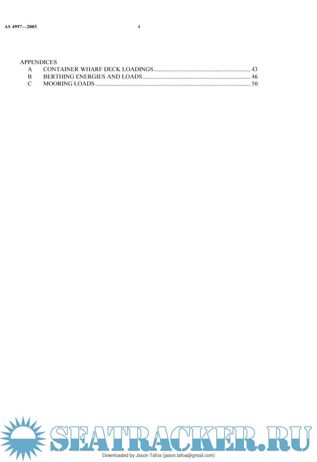 Guidelines for the design of maritime structures - Australian Standard ...