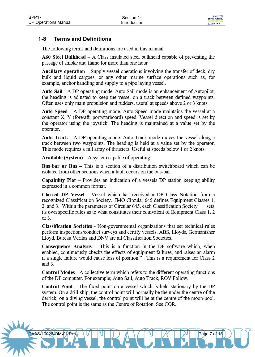 BURBON LIBERTY 151~160 DP Operations Manual - The Dynamic Positioning ...