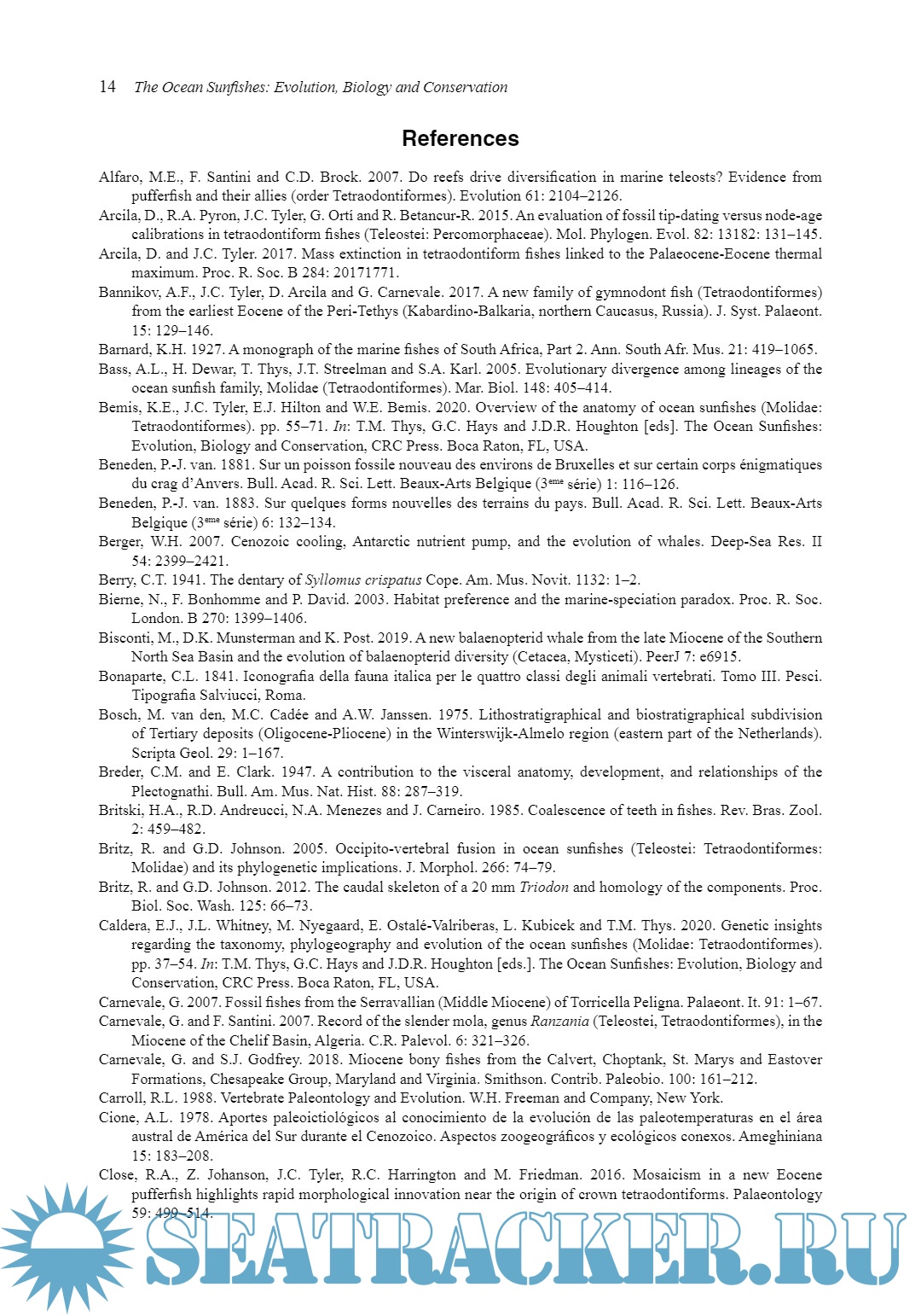 The Ocean Sunfishes: Evolution, Biology and Conservation - Tierney M ...