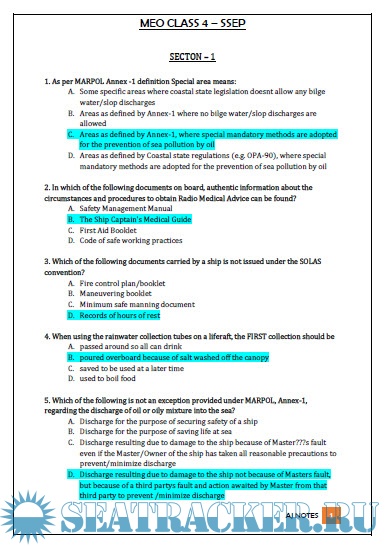 MEO Class 4 - Notes (MCQ with Answers) - AJ Notes [20xx, PDF] › Marine ...