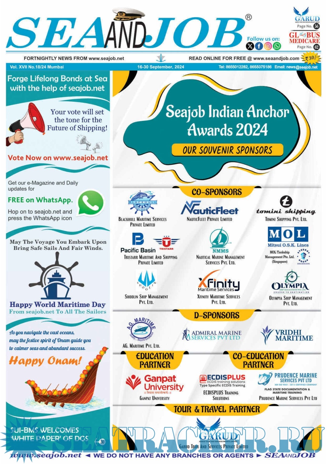 Sea and Job: No. 17/24 - Sea Line Group [2024, PDF] › Marine Tracker