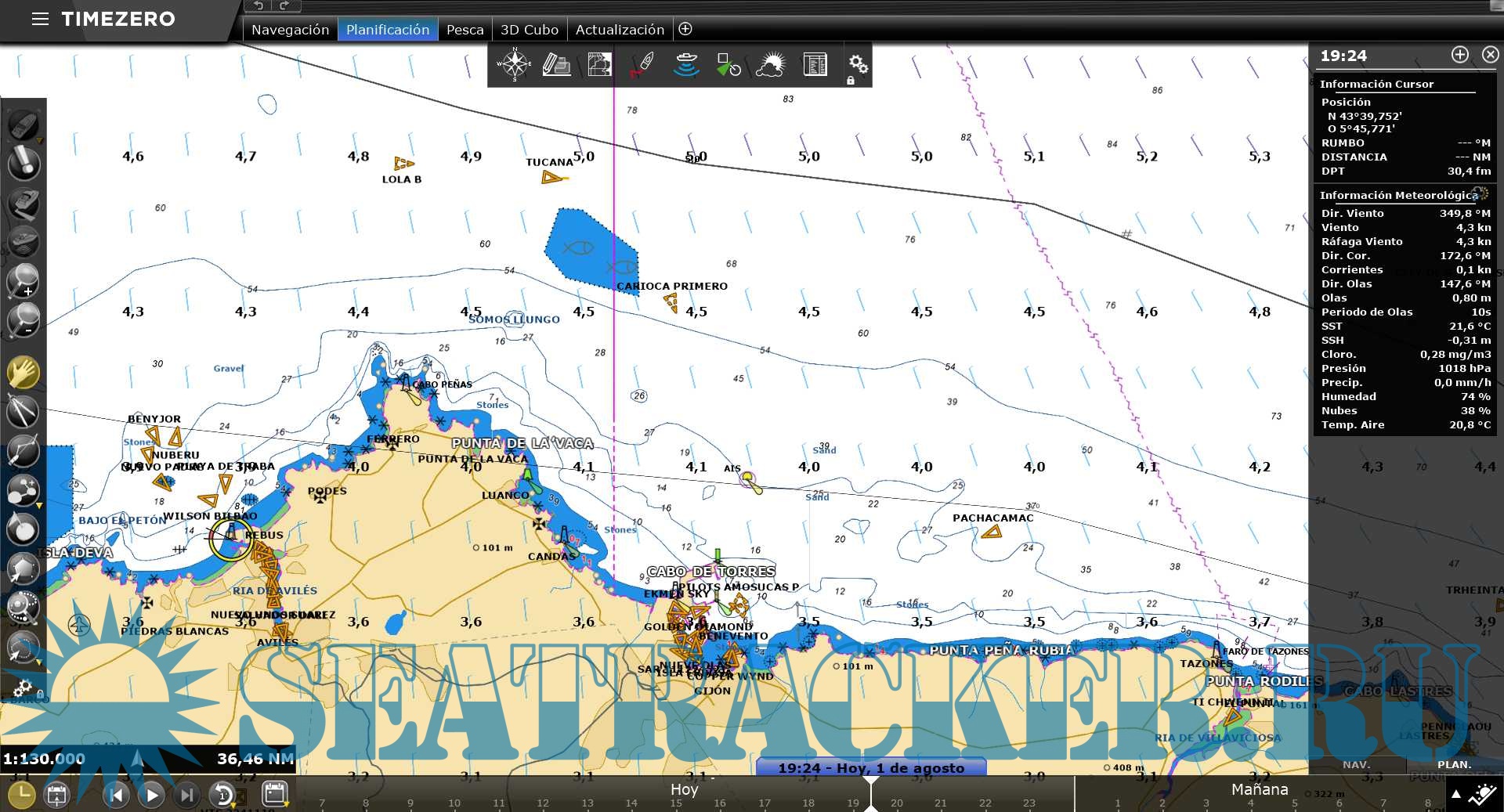TimeZero Professional v.4.2.0.132 - Nobeltec & MaxSea [2022] › Page 33 › Marine Tracker