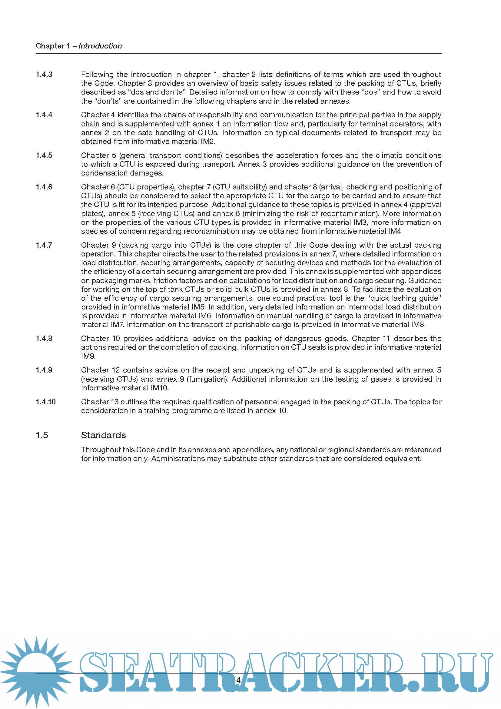 IMO/ILO/UNECE Code of Practice for Packing of Cargo Transport Units ...