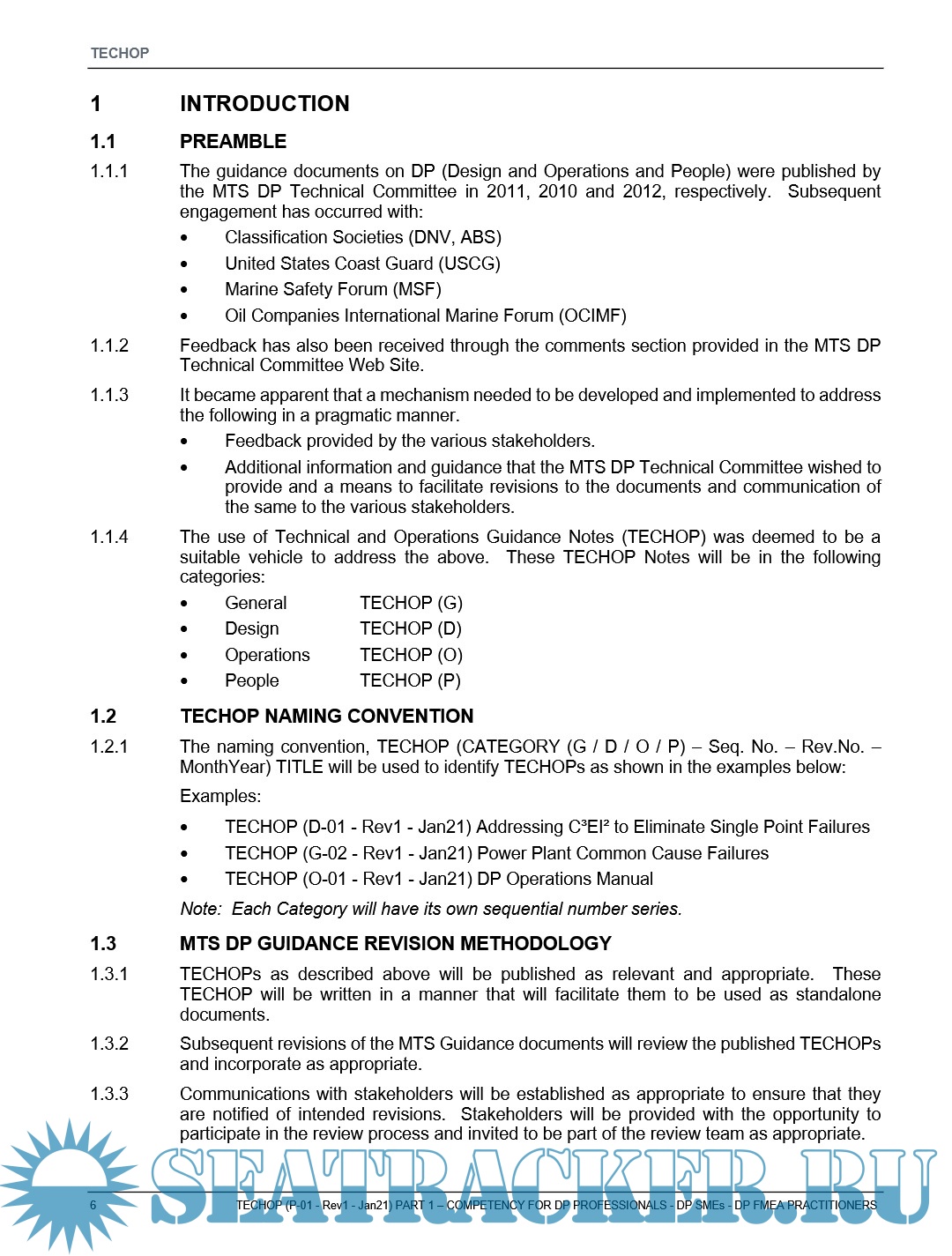 DP Technical and Operational Guidance Notes (TECHOP) Collection ...