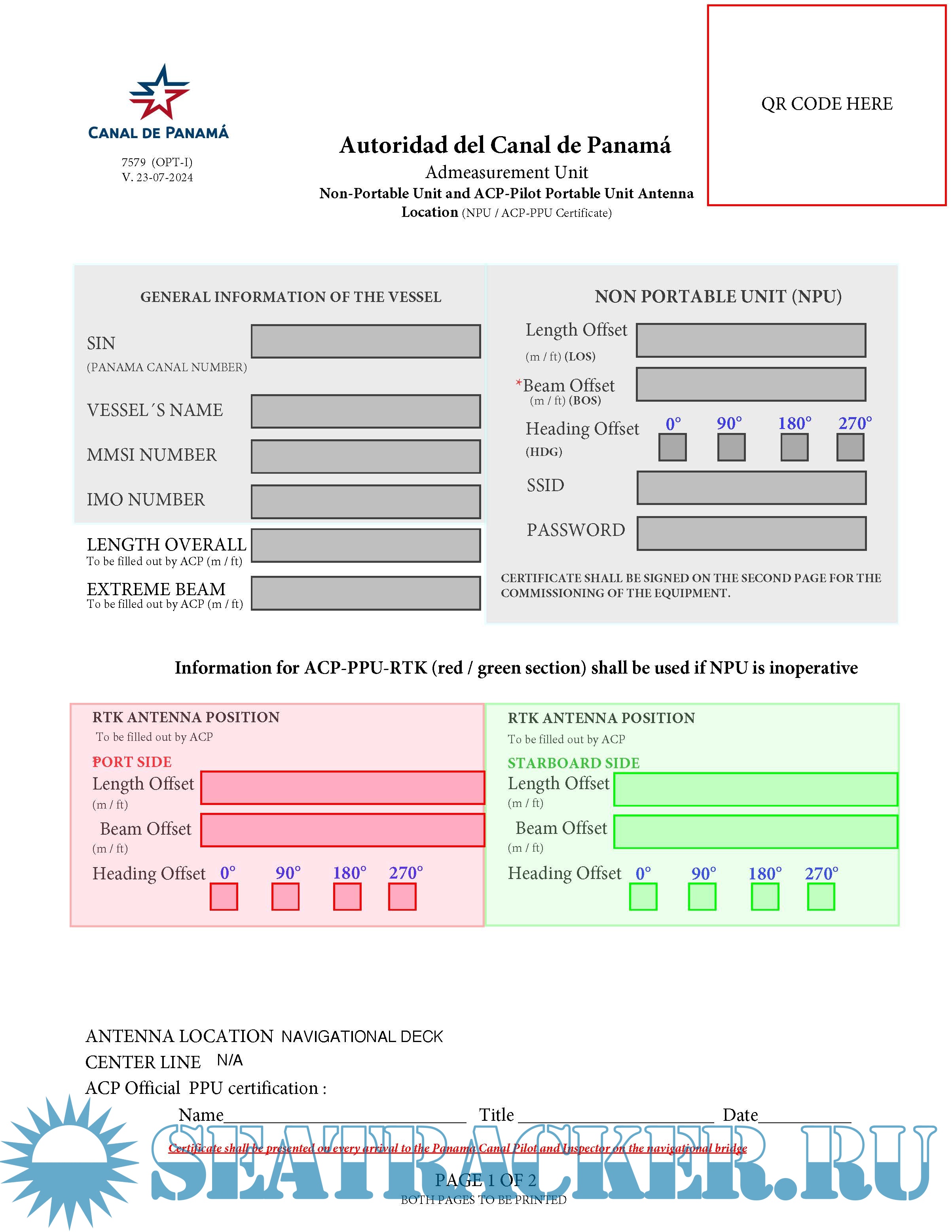 Regulations for Transiting the Panama Canal - Panama Canal Authority ...