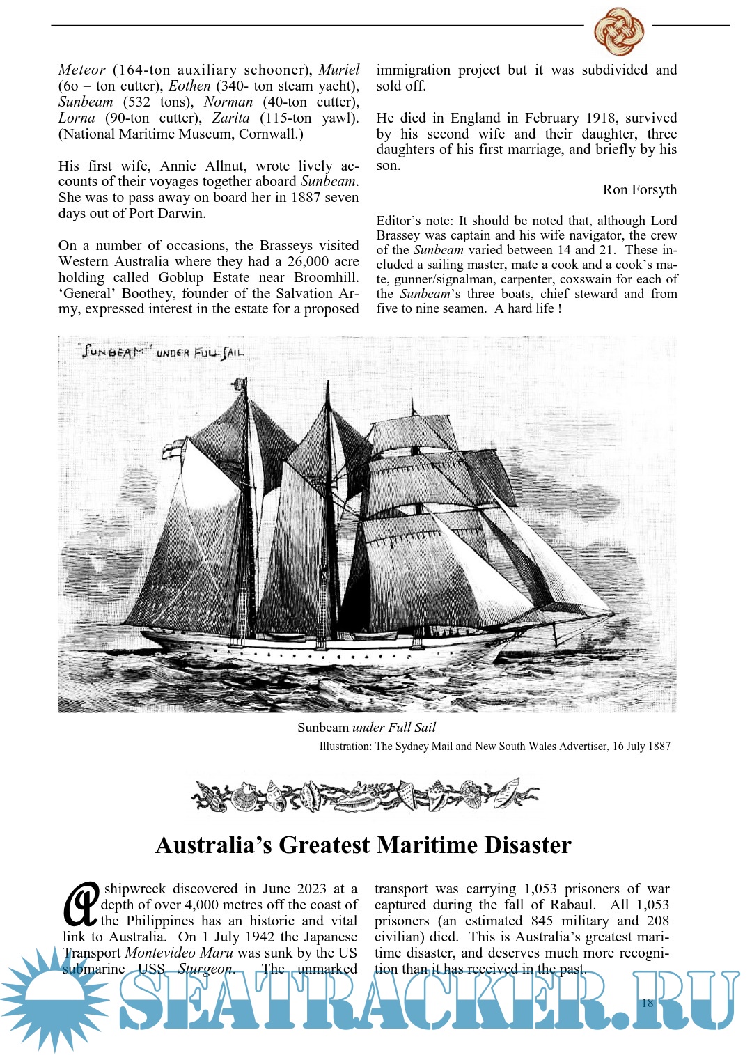 Maritime Heritage Journal - Maritime Heritage Association [1990-2024 ...