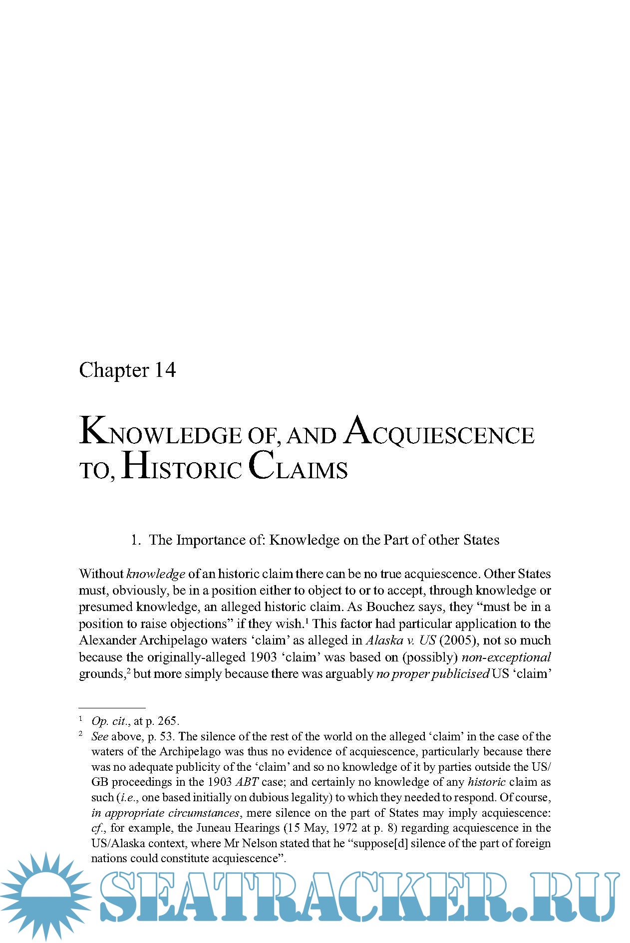 Historic Waters in the Law of the Sea: A Modern Re-Appraisal - Clive R ...