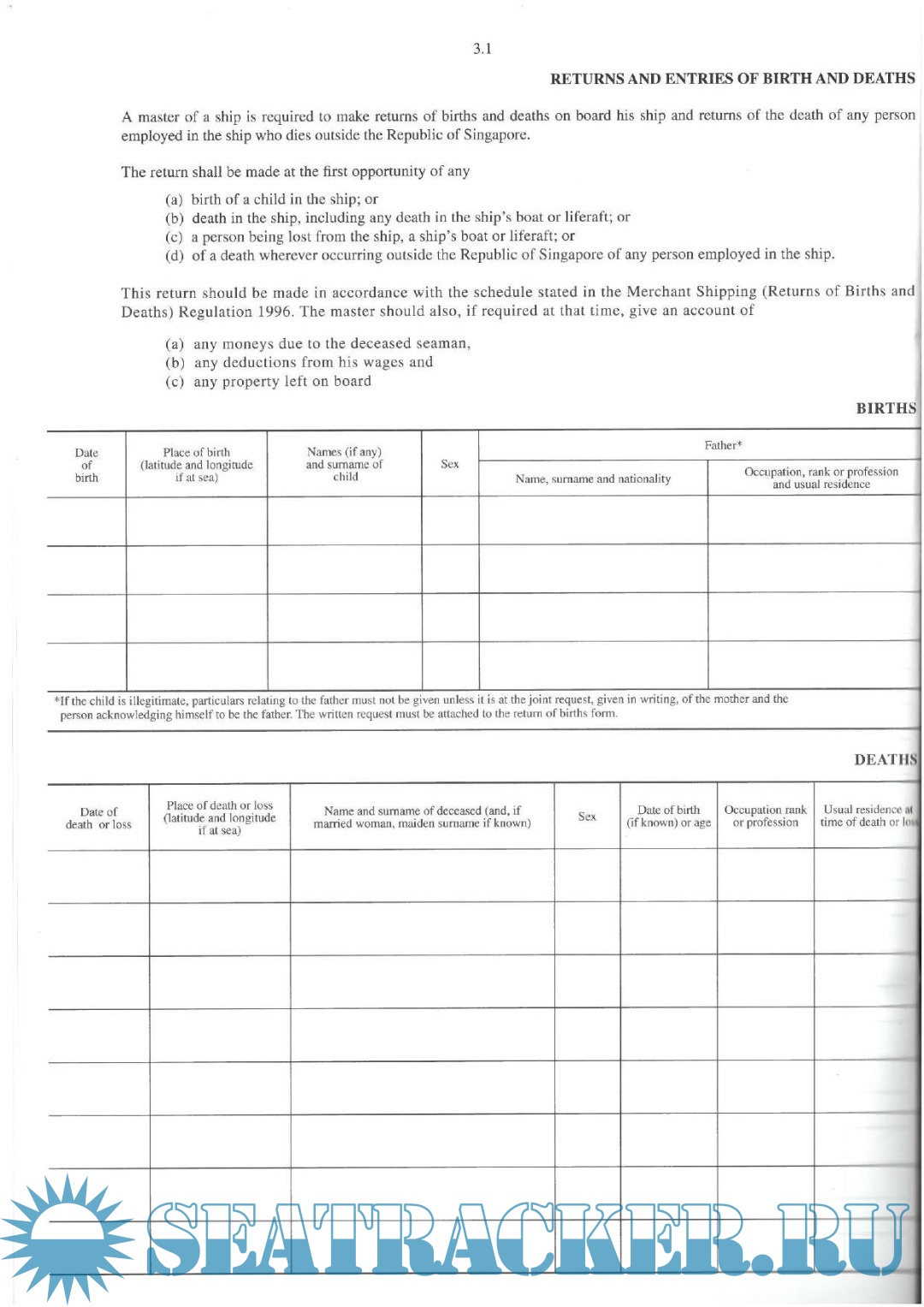 Official Log Book - MPA Singapore [2016, PDF] › Marine Tracker