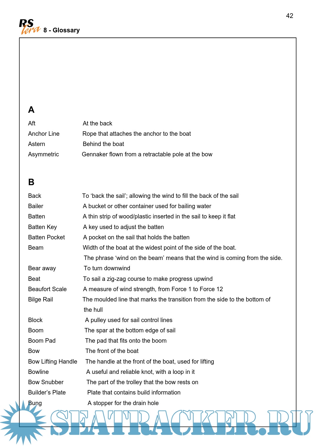 Rigging Manual V1 - RS Aero [PDF] › Marine Tracker
