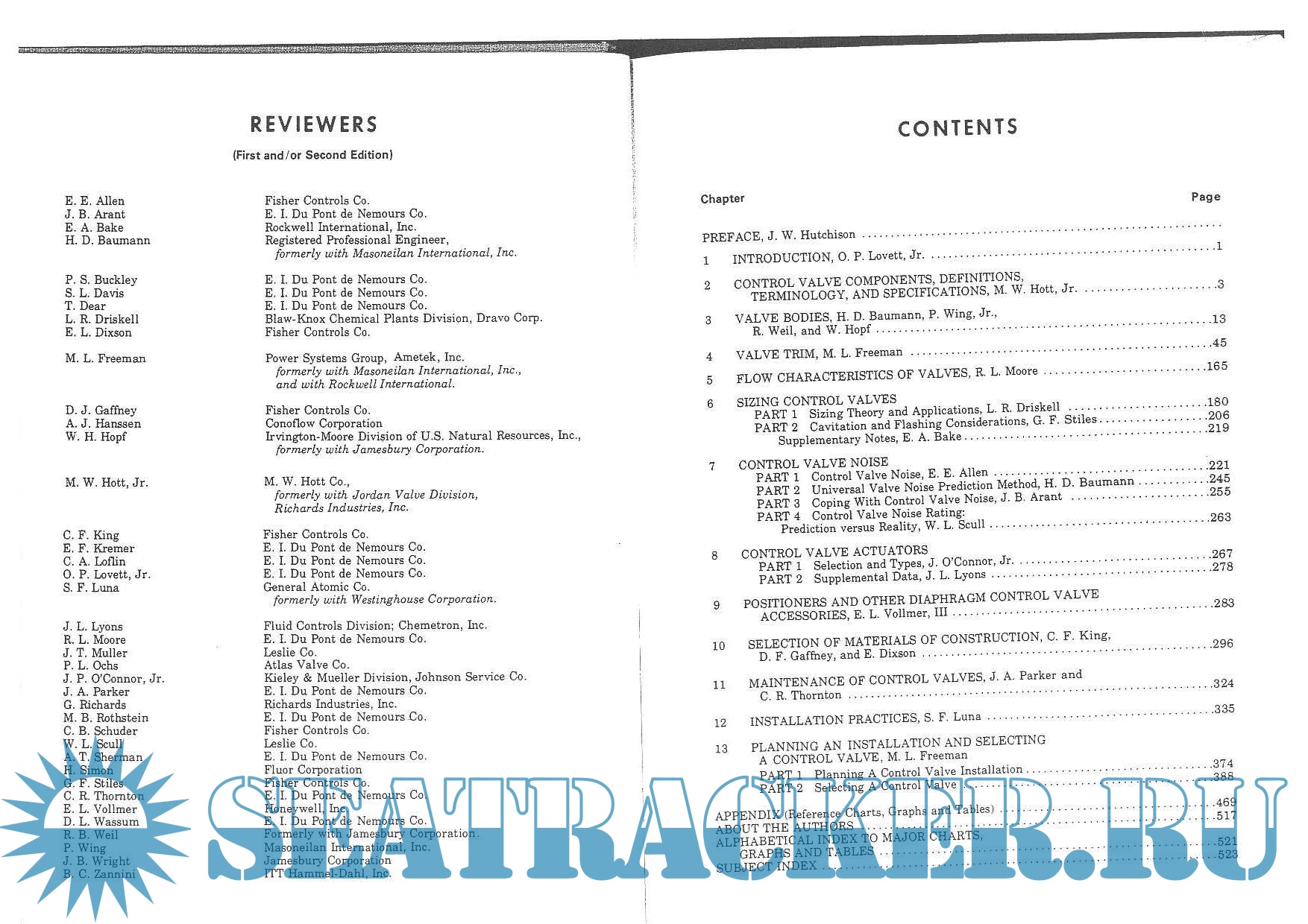 ISA Handbook of Control Valves 2nd Edition - James W. Hutchinson [1976 ...