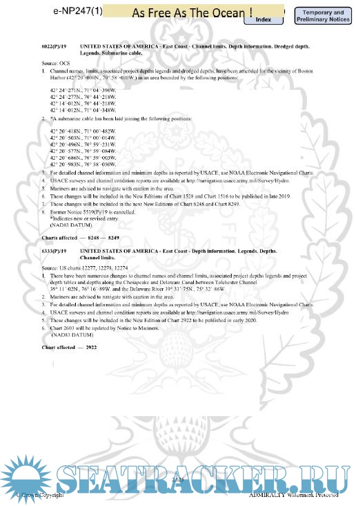 e-NP 247(1) Annual Summary of Admiralty Notices to Mariners - UKHO ...