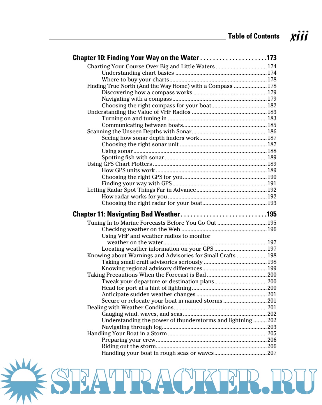 Power Boating for Dummies - Vance R. [2009, PDF] › Marine Tracker