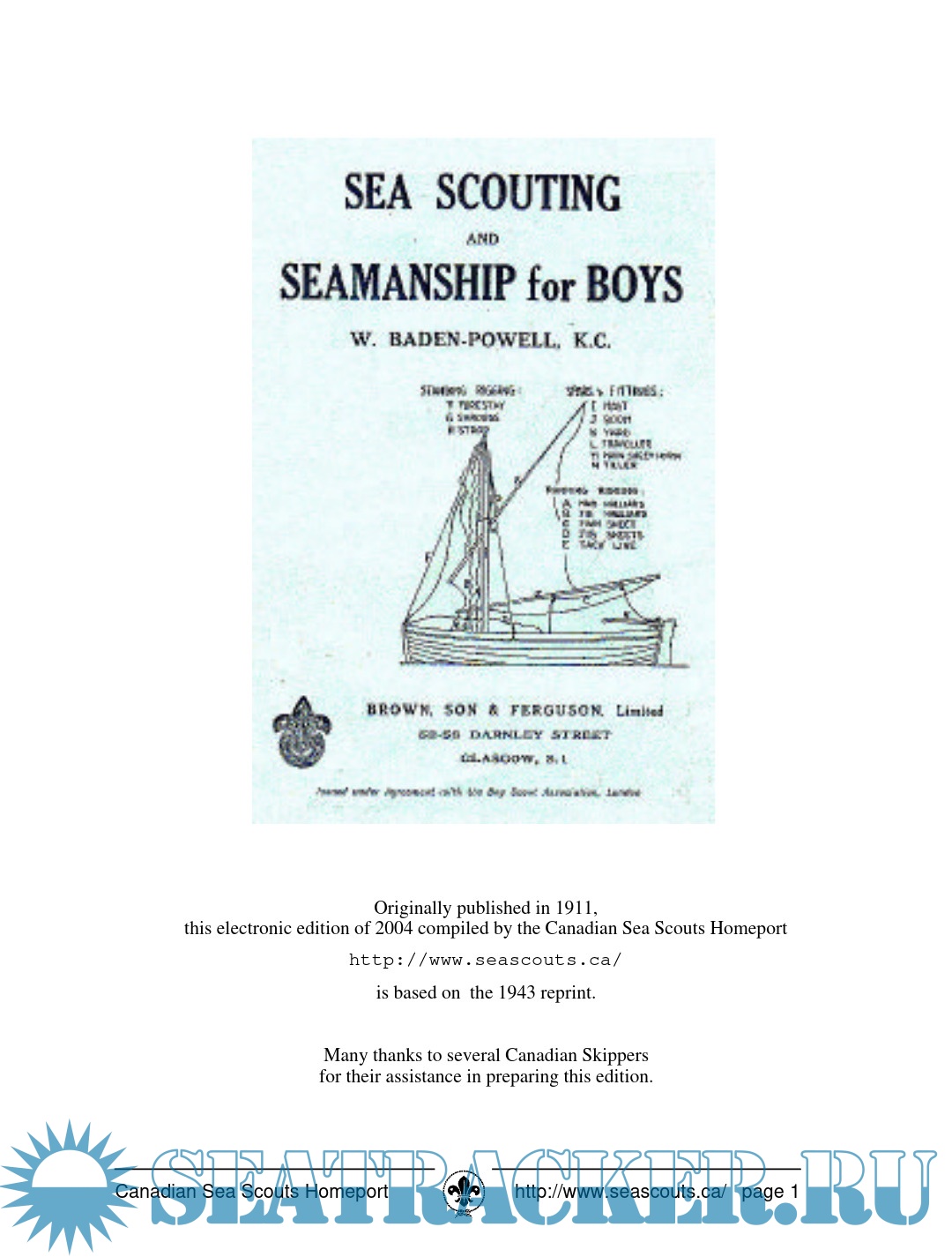 Sea Scouting and Seamanship for Boys - Baden-Powell W. [1911, PDF ...