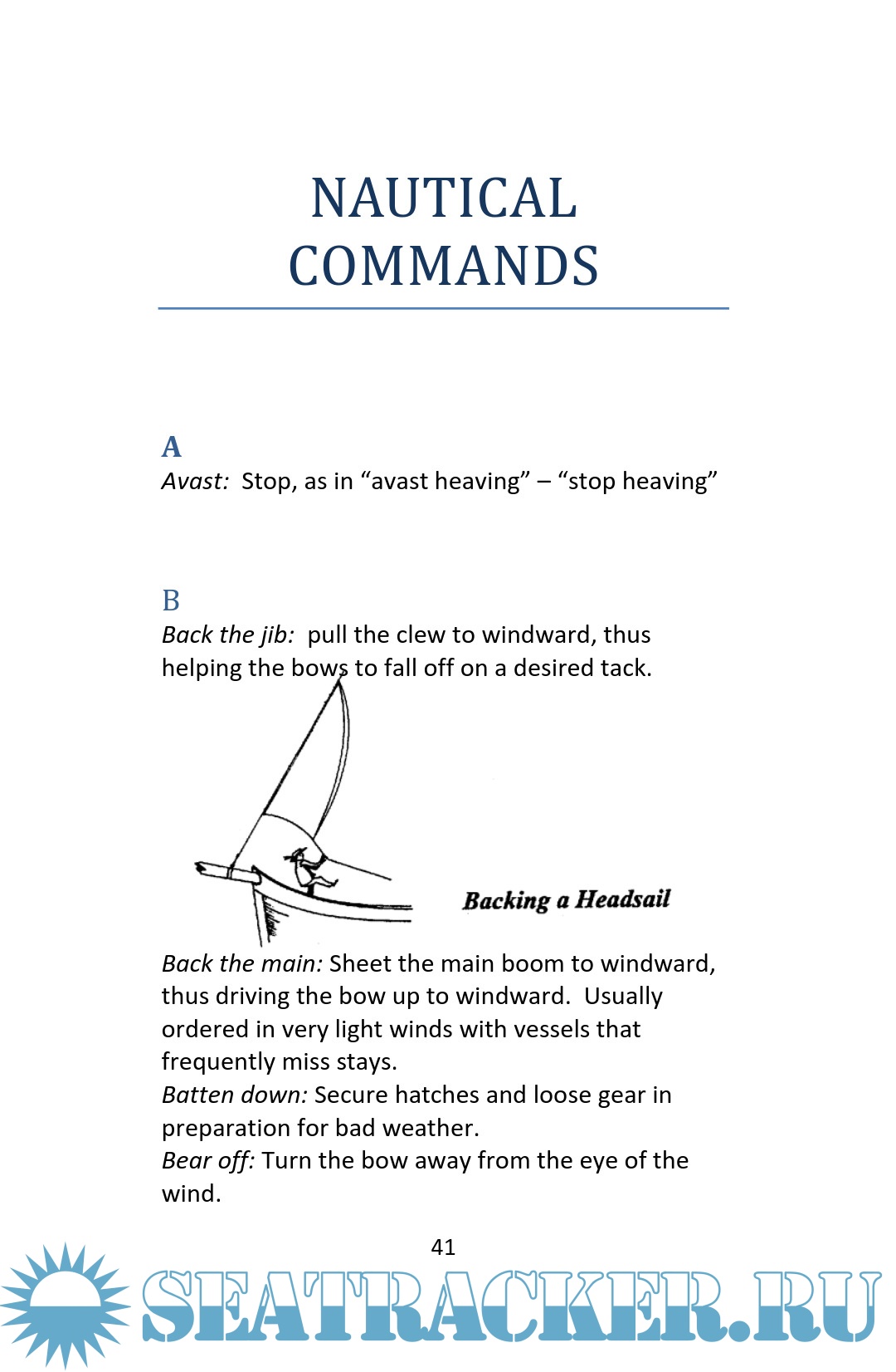 Nautical terminology [2015, PDF] › Marine Tracker
