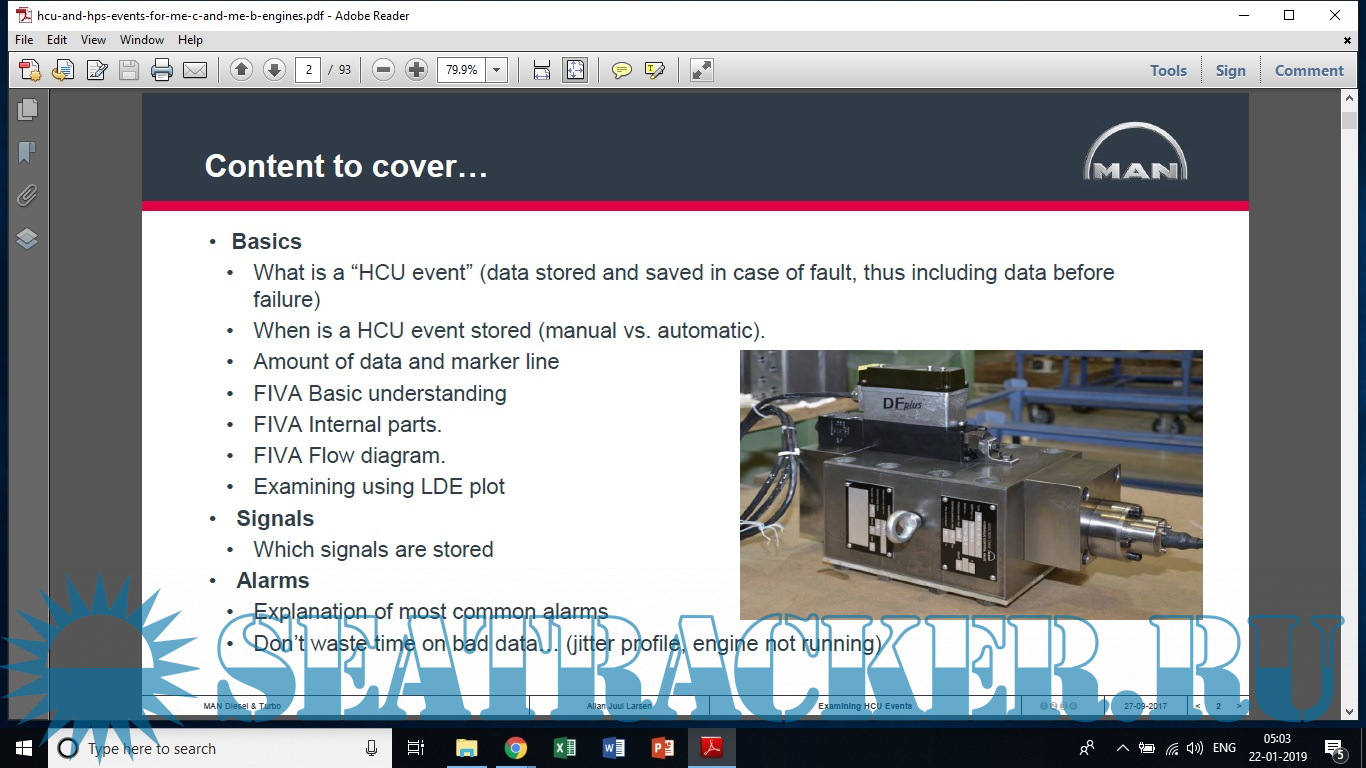 MAN BW MEC & MEB Engine - HPS & HCU Event for troubleshooting - MAN ...