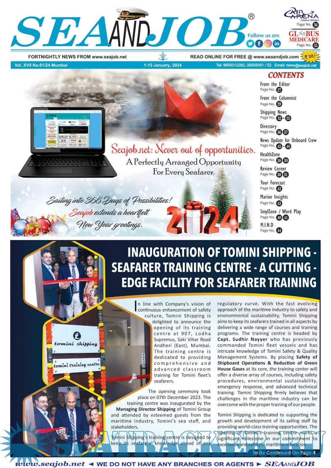 Sea and Job: No. 01/24 - Sea Line Group [2024, PDF] › Marine Tracker
