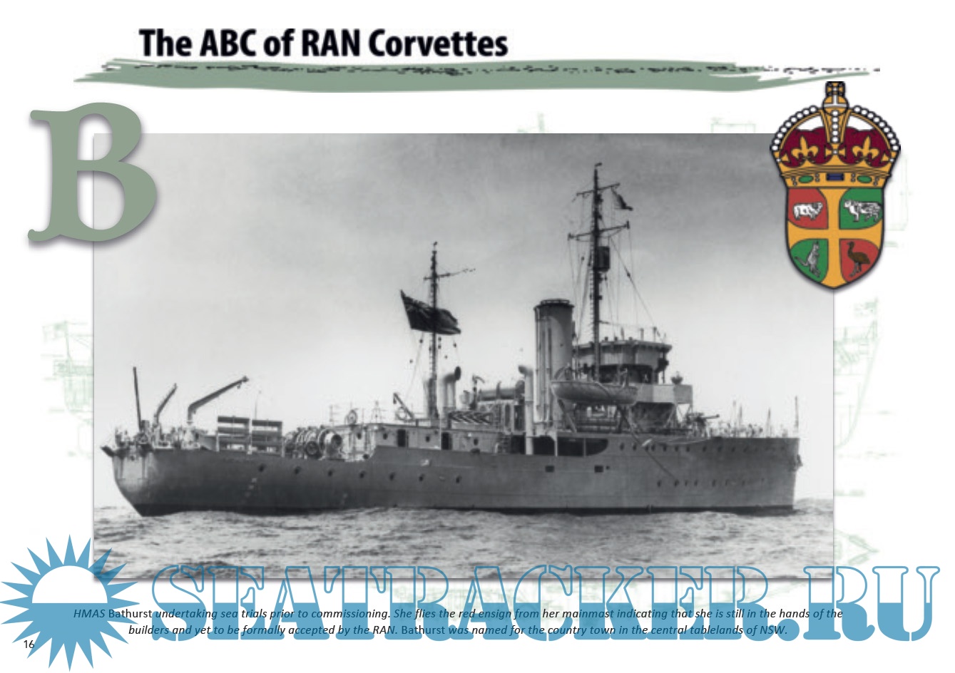 The ABC of Royal Australian Navy Corvettes - Libby Pearce, Able Seaman ...