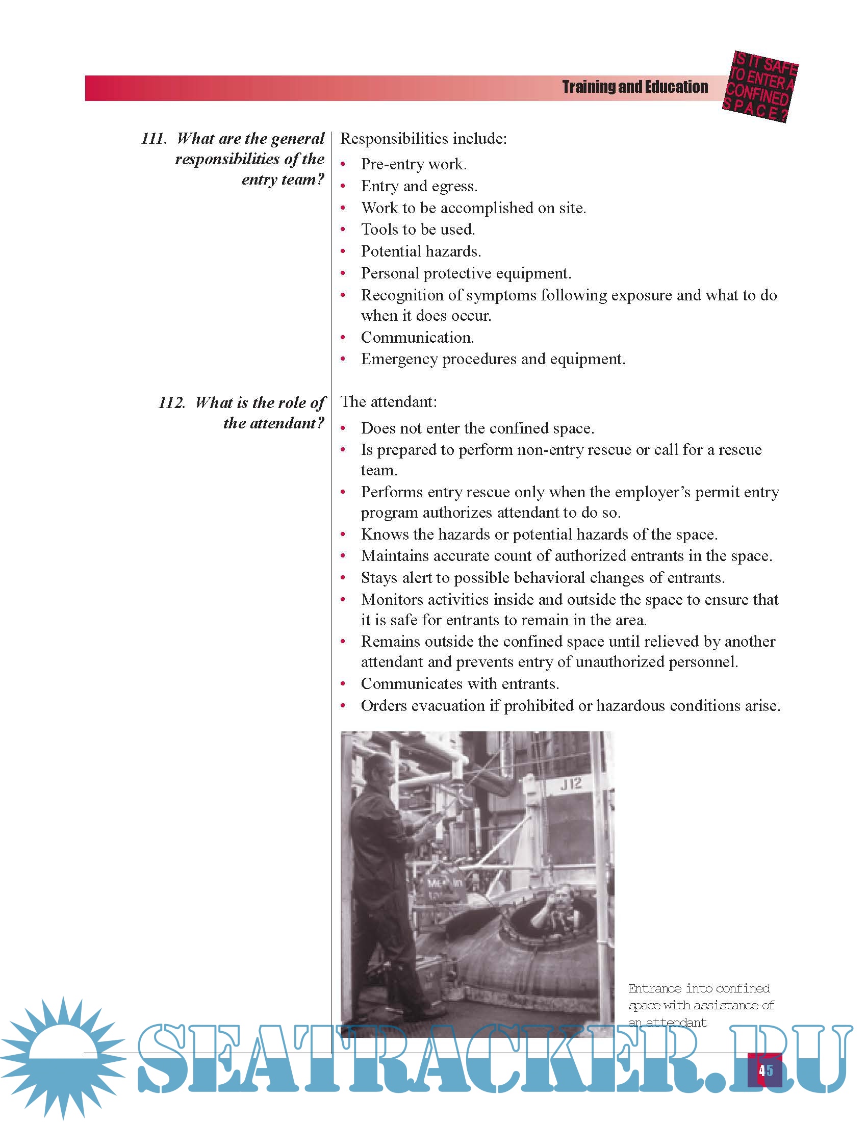 Confined Space Guide for General Industry - VAR [2019, PDF] › Marine Tracker
