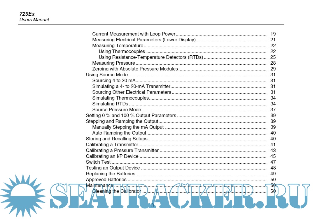 725Ex Multifunction Process Calibrator: User's Manual - Fluke [2009 ...