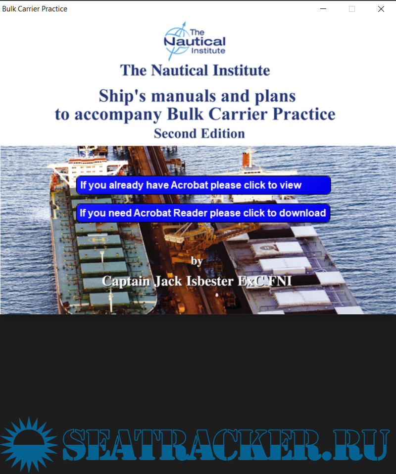 Ship's manuals and plans to accompany Bulk Carrier Practice - The ...
