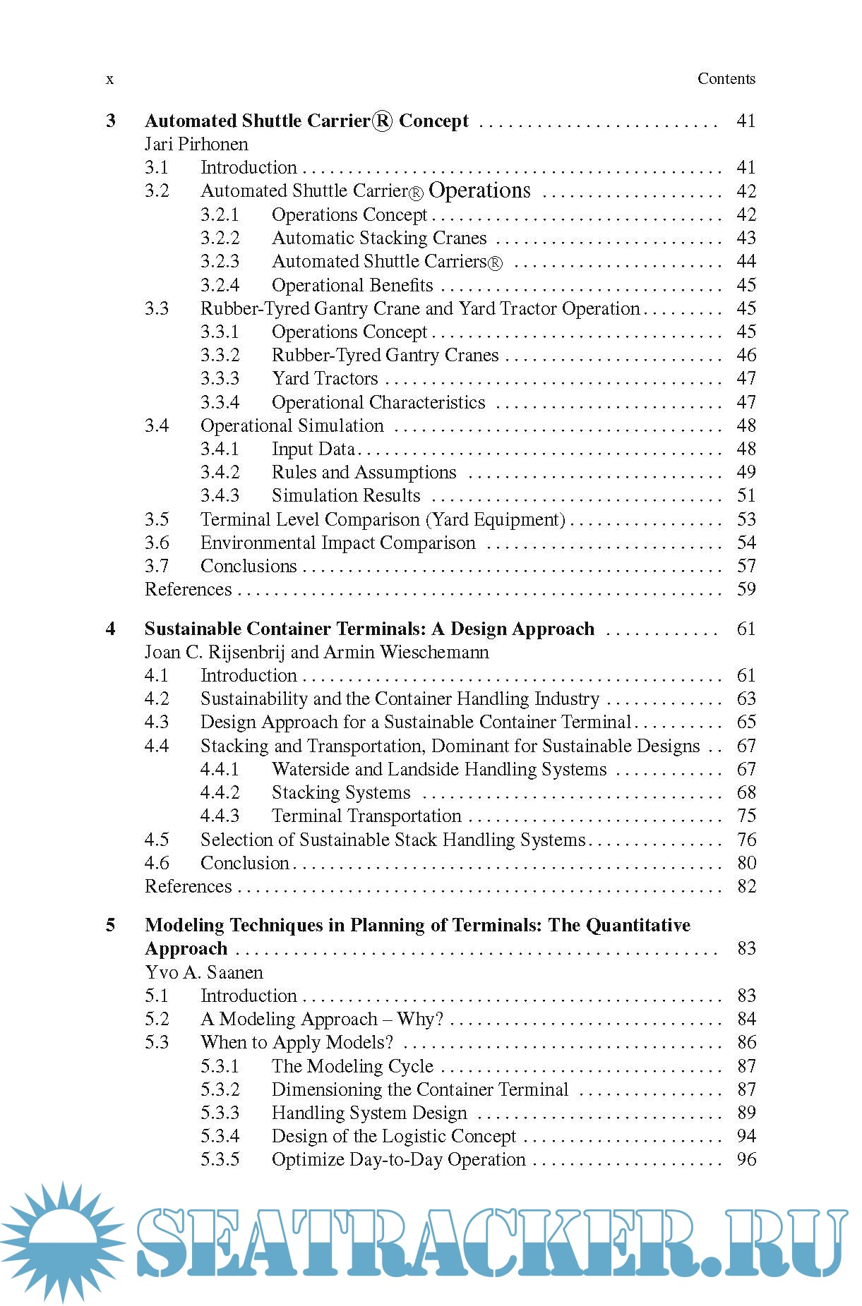 Handbook of Terminal Planning - Jürgen W. Böse [2010, PDF] › Marine Tracker