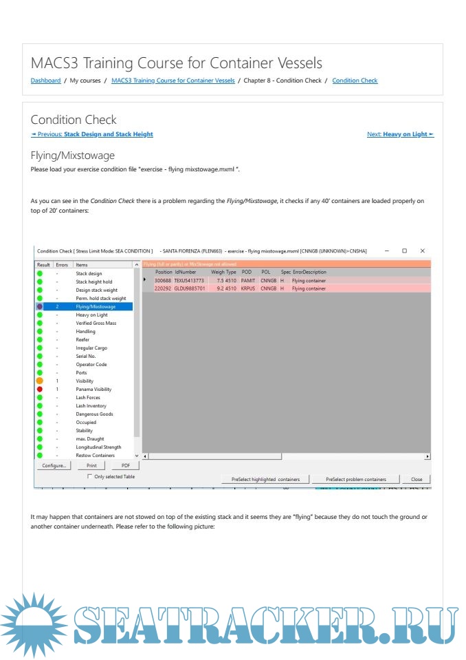 MACS3 Training Course for Container Vessels v.1.1.29.84 - NAVIS [2020 ...