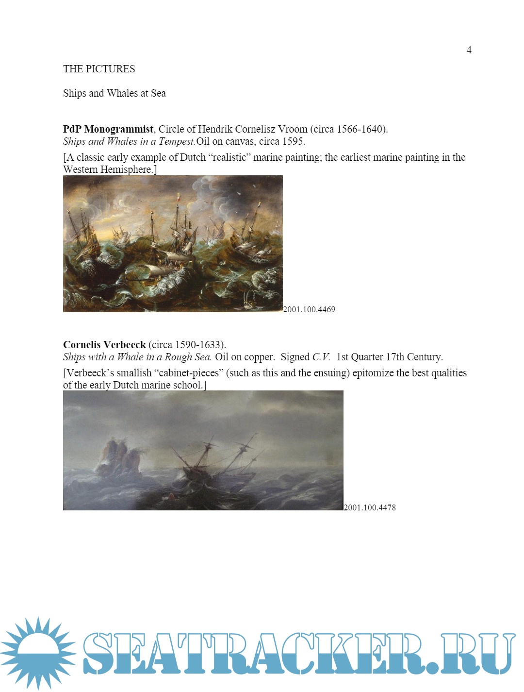 Dutch Old Master Paintings in the New Bedford Whaling Museum - Stuart M ...