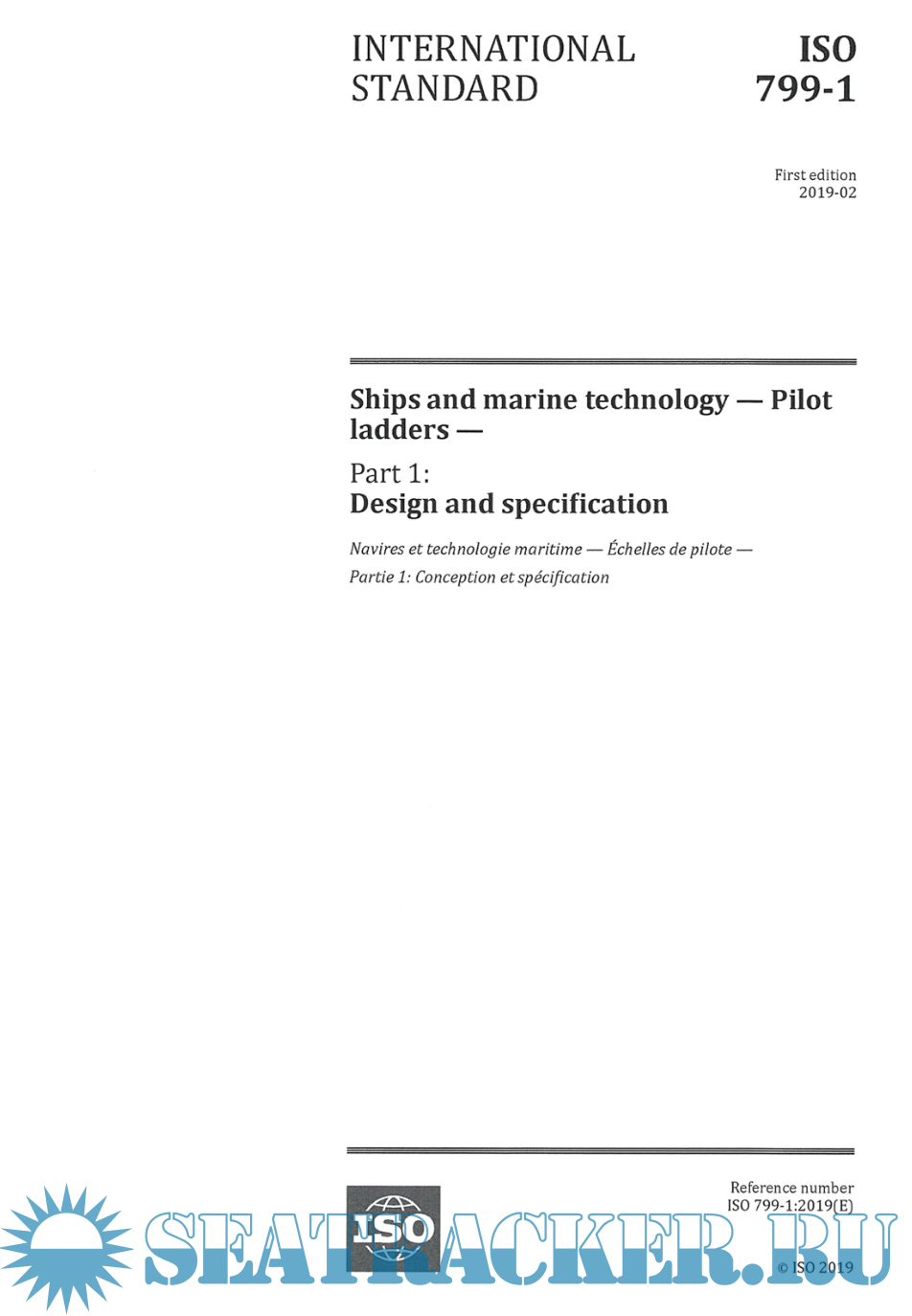 ISO 799-:2019(E) Pilot Ladders Part 1 Design and specification ...