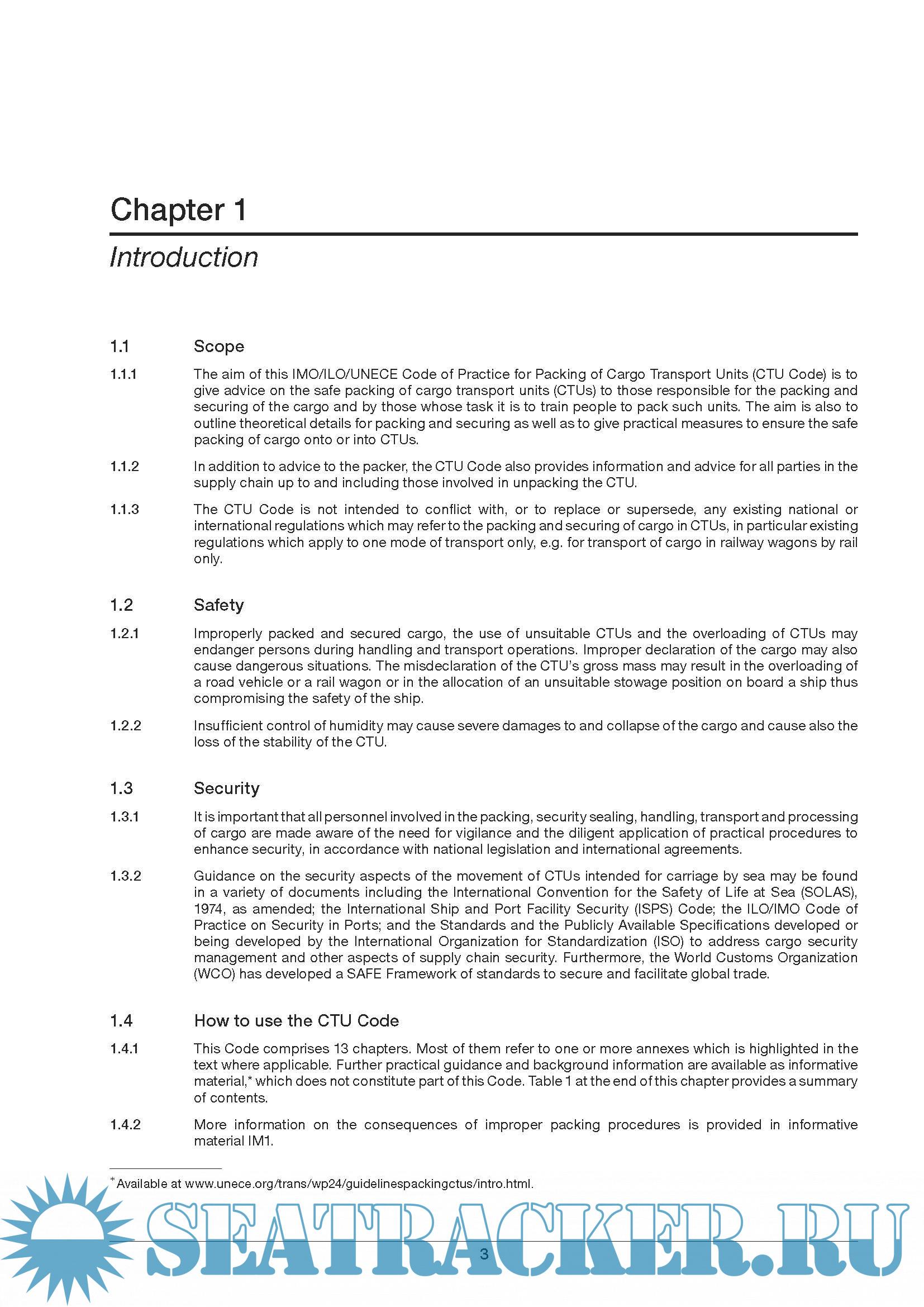 IMO/ILO/UNECE Code of Practice for Packing of Cargo Transport Units ...