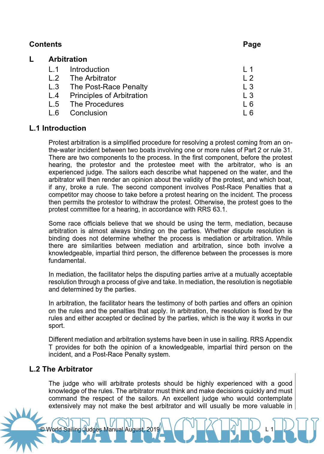 Judges Manual - World Sailing International Judges Sub-Committee [2019 ...