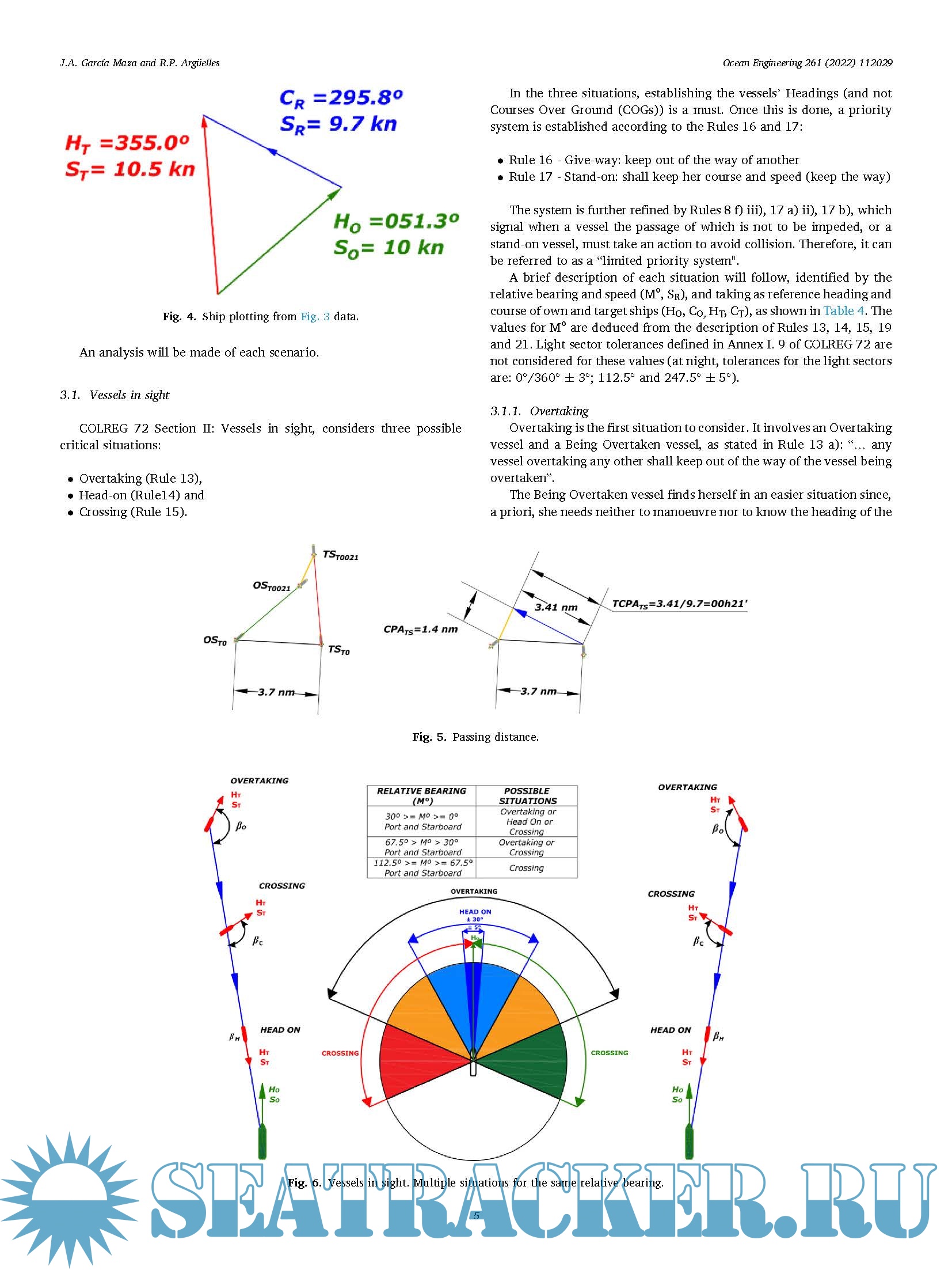COLREGs and their application in collision avoidance algorithms: A critical analysis - García ...