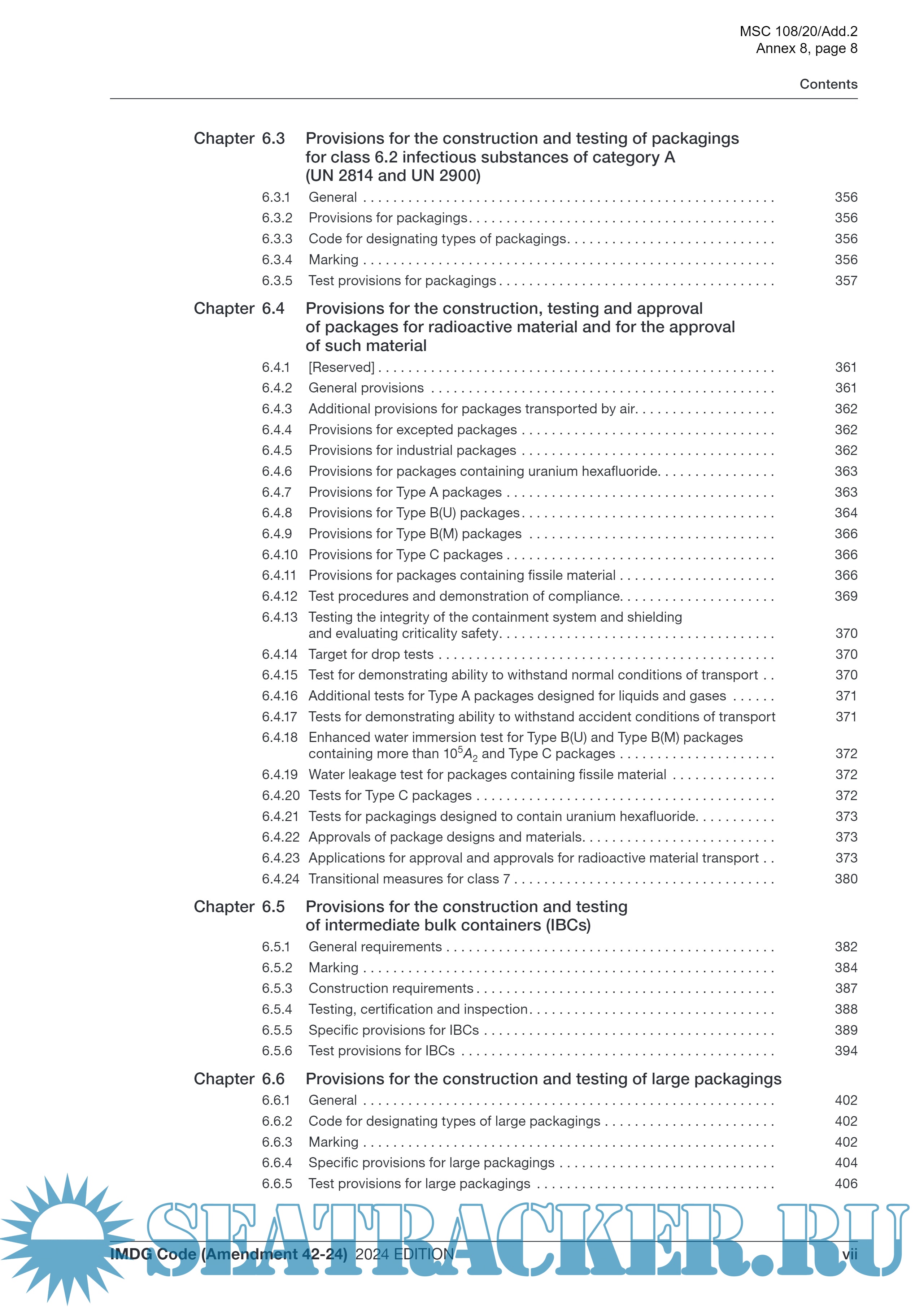 International Maritime Dangerous Goods (IMDG) Code Amendments 2024 ...