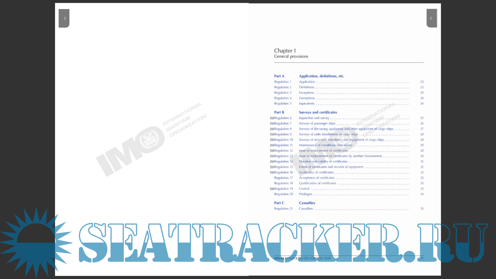 SOLAS Consolidated Edition - IMO [2020, PDF] › Marine Tracker