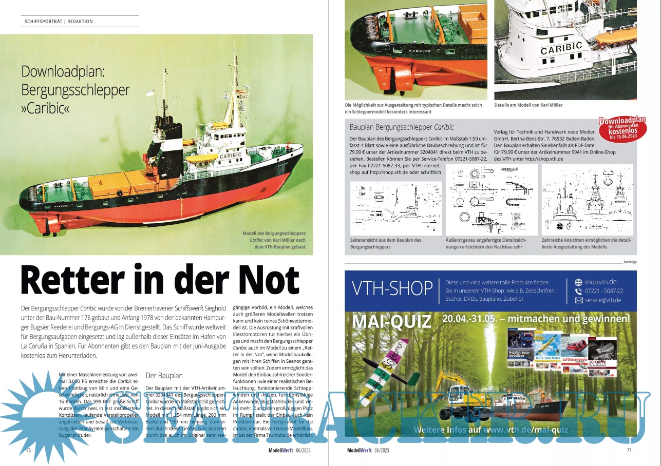 ModellWerft - Juni - Eric Schafenrort (Redaktor) [2023, PDF] › Marine Tracker