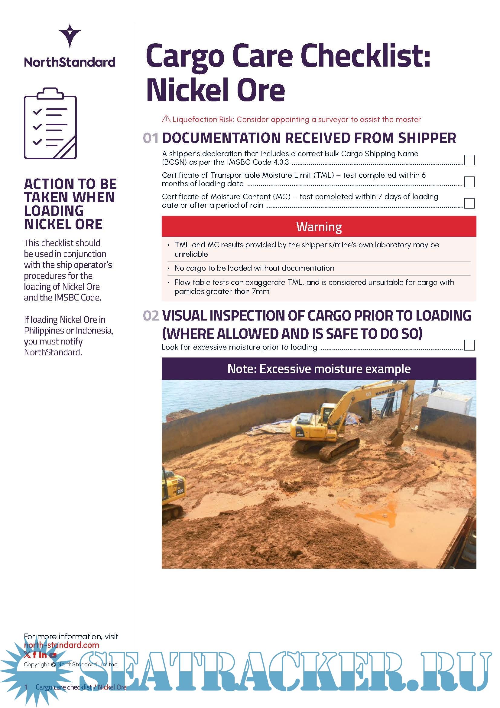 Cargo Care Checklist: Nickel Ore [updated] - NorthStandard [2024, PDF ...