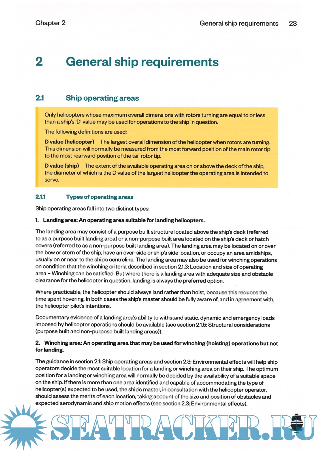 Guide to Helicopter/Ship Operations - ICS [2025, PDF] › Marine Tracker