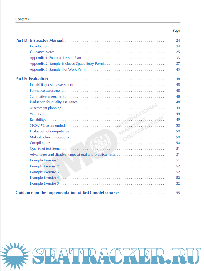 IMO Model Course 1.21 - Personal Safety and Social Responsibility [2016 ...