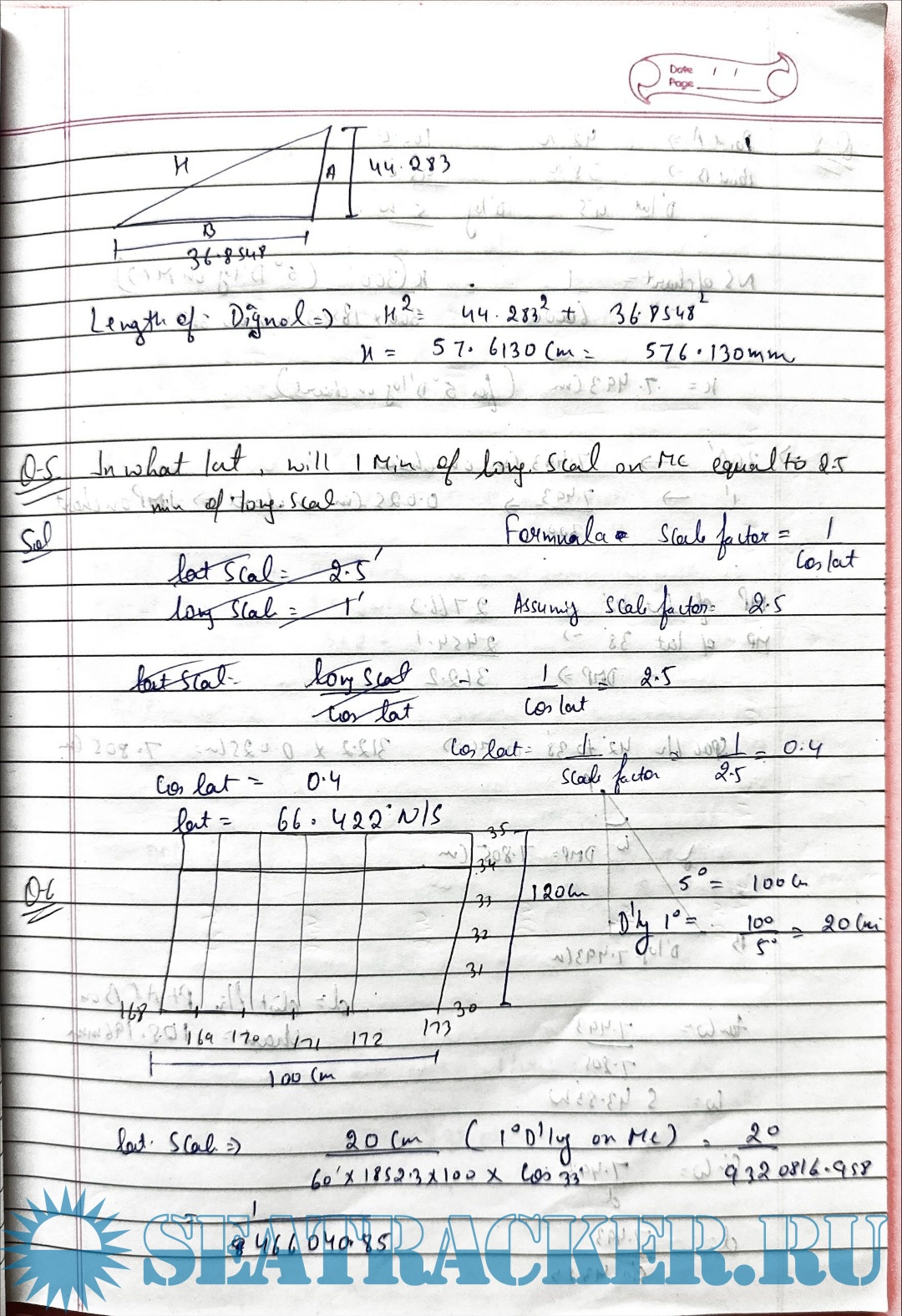 Solutions for Capt. R.K. Sood Chart Projection Theory and Numericals ...