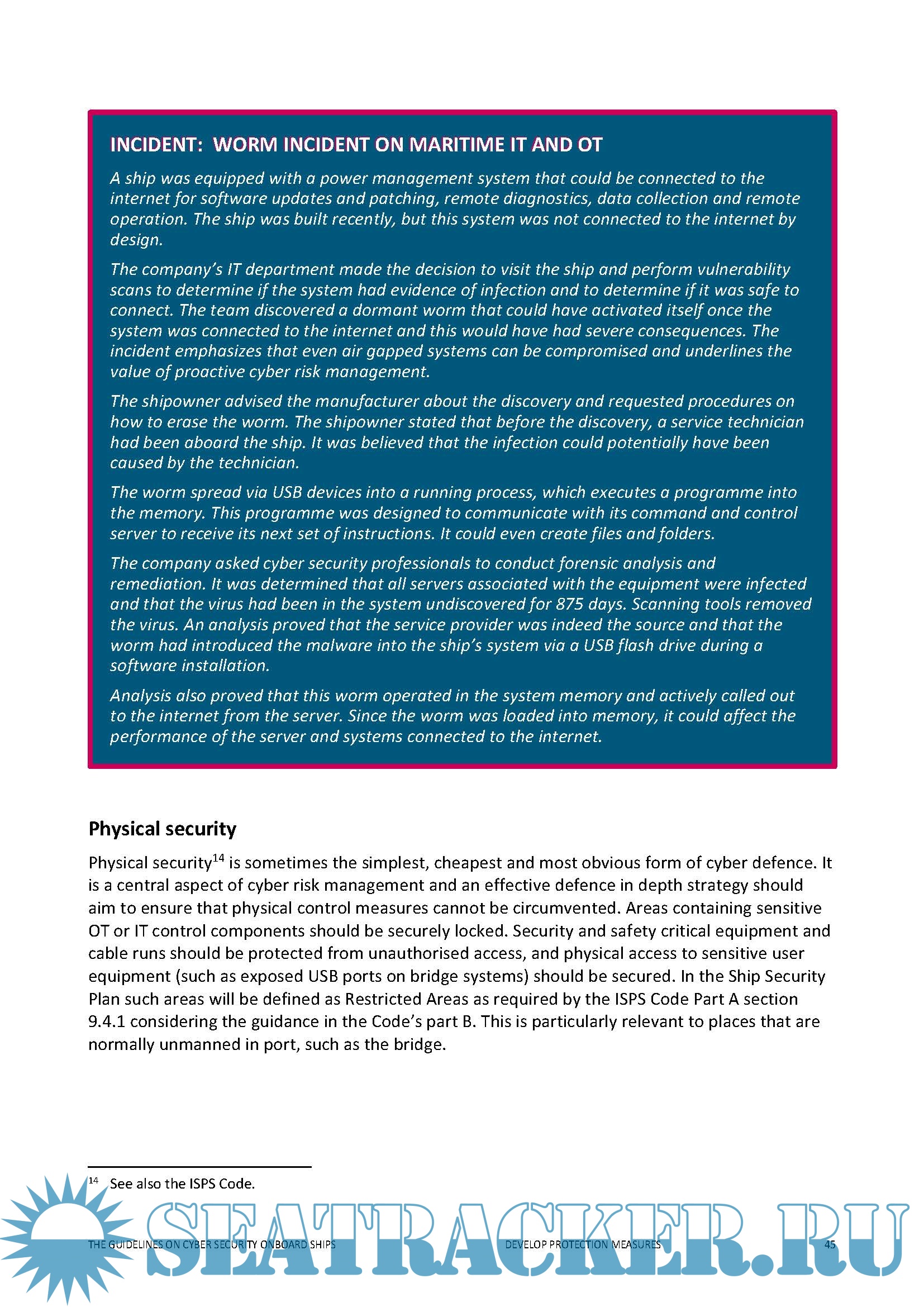 The Guidelines on Cybersecurity onboard Ships - BIMCO, OCIMF and Other ...