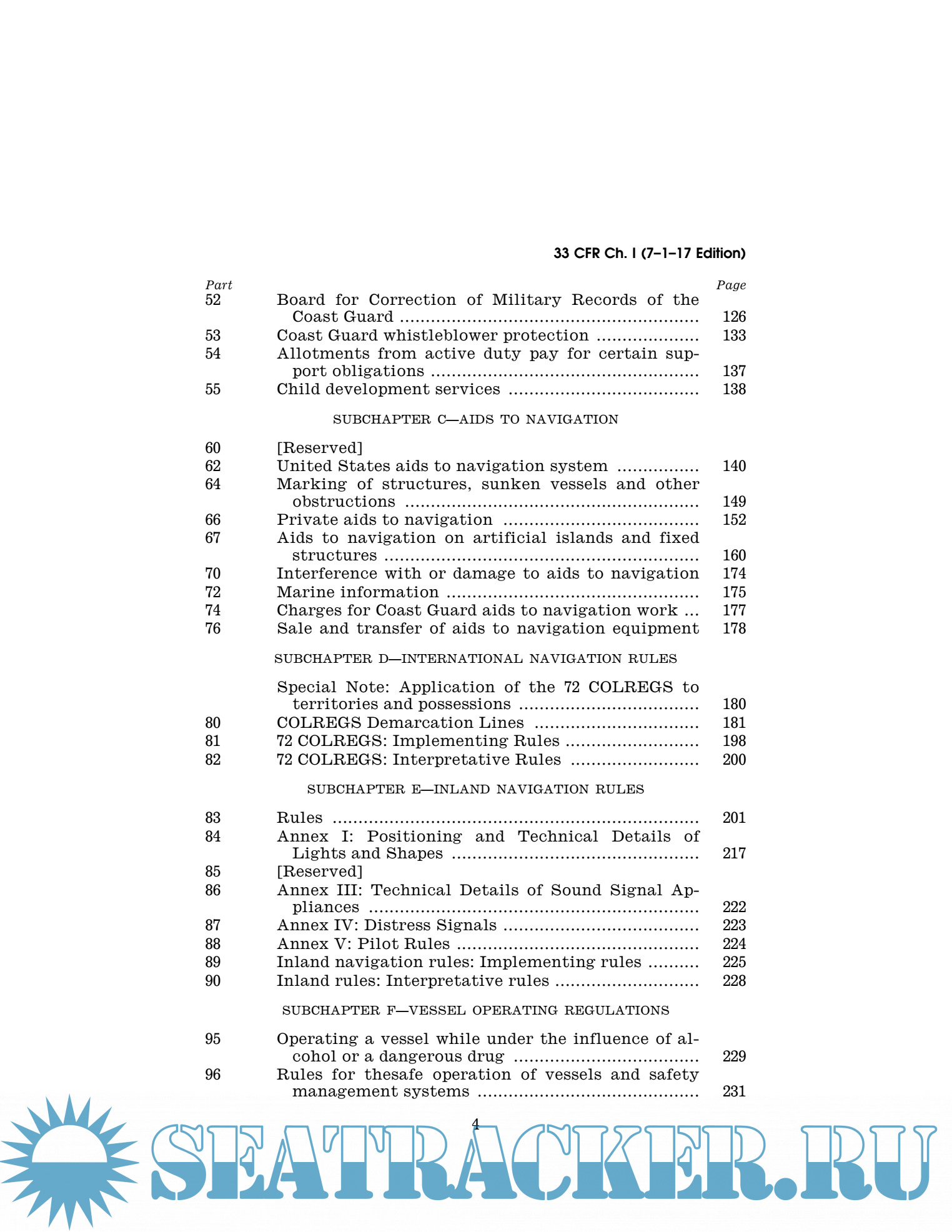 CFR 33 Navigation and Navigable Waters - USA Government [2017, PDF ...