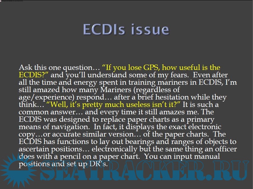 Bridge Resource Management Stressing The Dangers Of Over-Reliance On ...