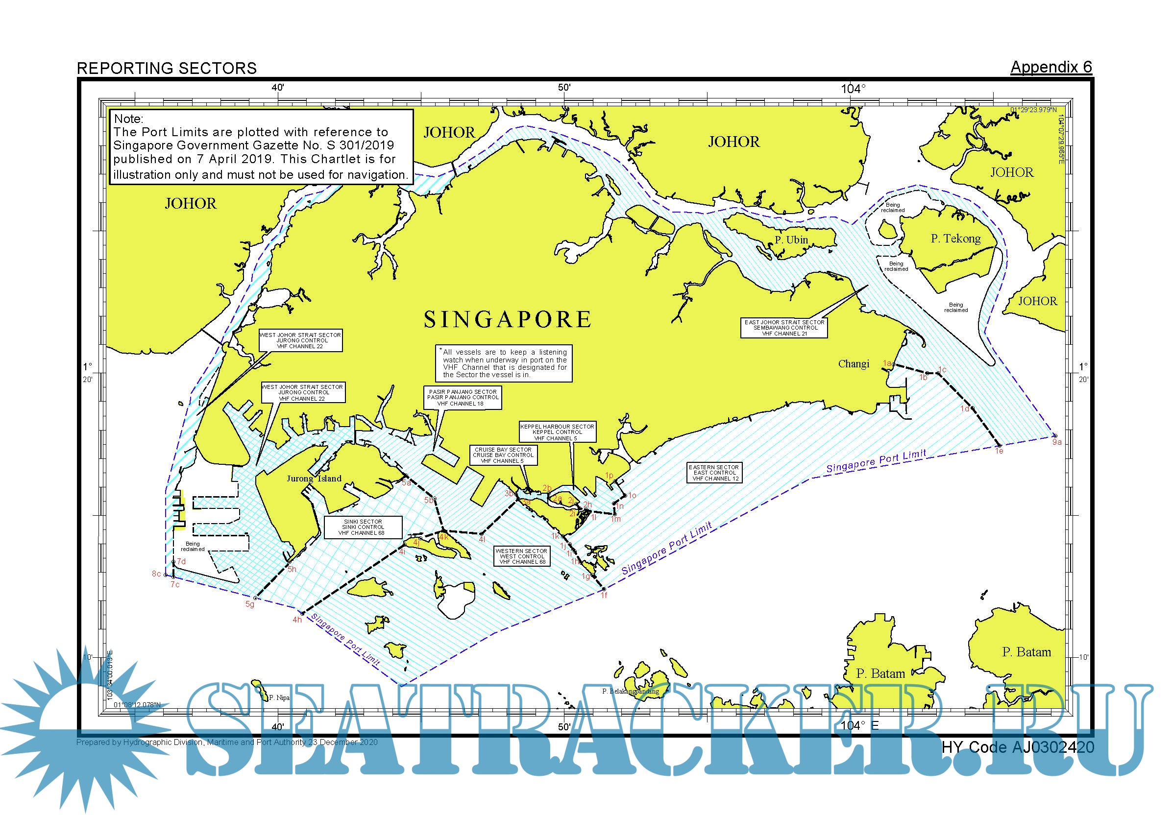 Singapore Port Marine Circulars - MPA [2021, PDF] › Marine Tracker