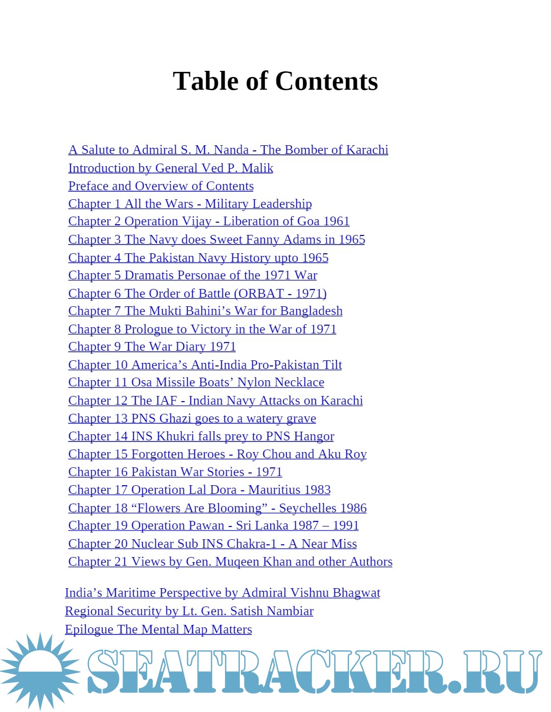 Warring Navies - India and Pakistan (The Story of the Wars, Operations ...