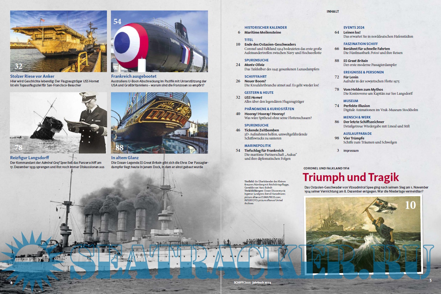 Schiff Classic Jahrbuch 2024 - Markus Wunderlich (Editorial Director) [2023, PDF] › Marine Tracker