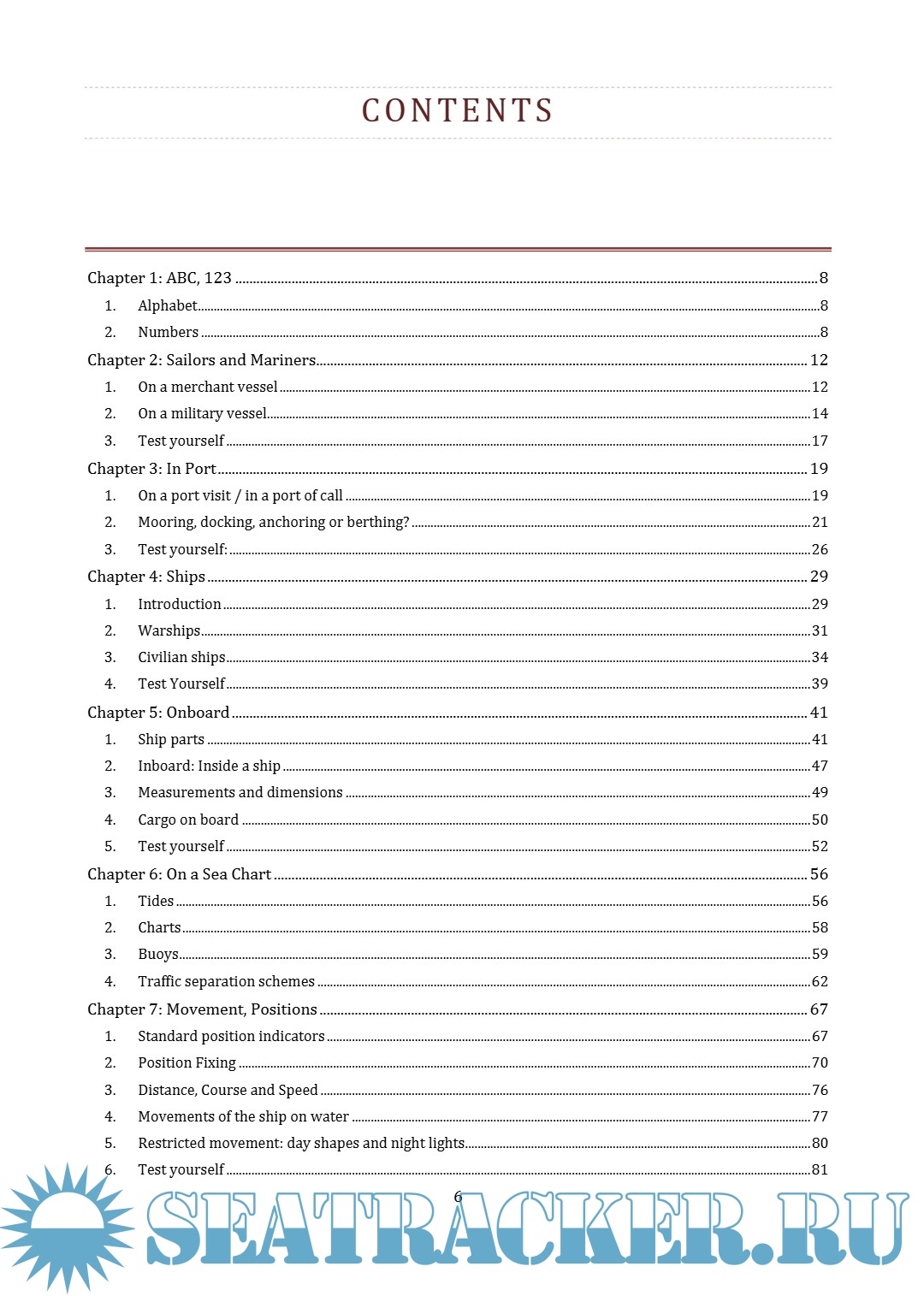 Maritime English Basics - Alcino Ferreira [2015, PDF] › Marine Tracker
